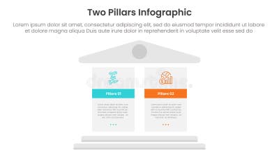 Two Pillars Framework with Ancient Classic Construction Infographic ...