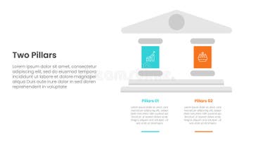 Two Pillars Framework with Ancient Classic Construction Infographic ...
