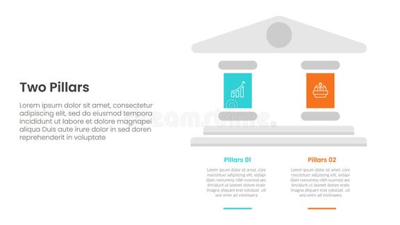 Two Pillars Framework with Ancient Classic Construction Infographic ...