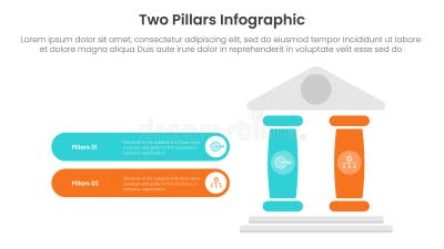 Two Pillars Framework with Ancient Classic Construction Infographic ...