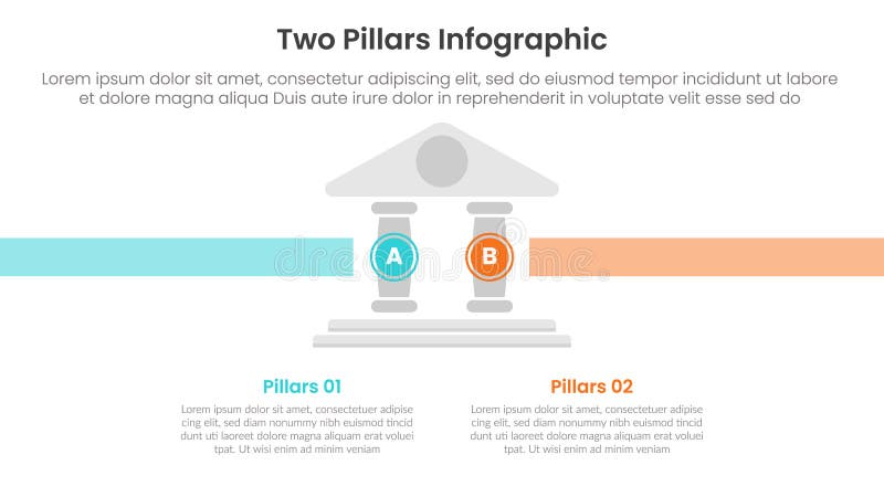 Two Pillars Framework with Ancient Classic Construction Infographic ...
