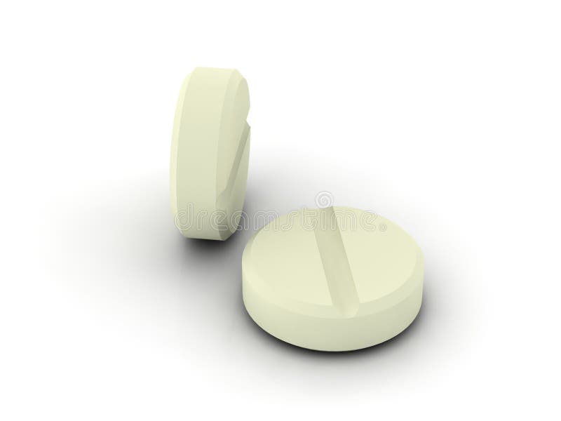 Two pills stock illustration. Illustration of dosage, disease - 2420302