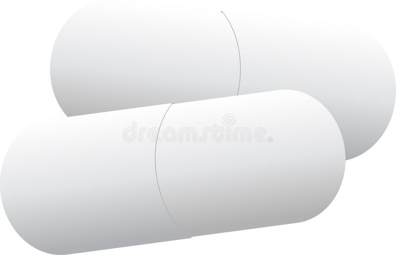 Two pills stock vector. Illustration of medicine, narcotic - 30035258