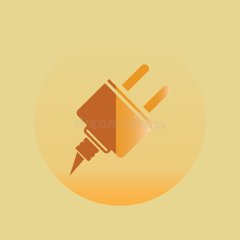 Two Pin Plug. Vector Illustration Decorative Design Stock Vector ...