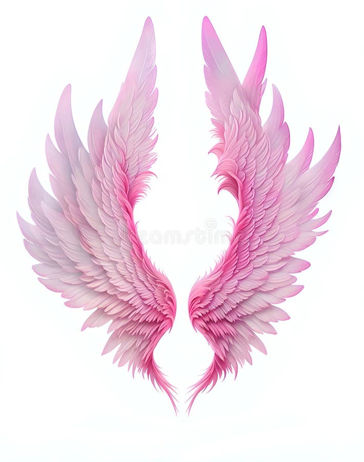 Two pink angel wings stock photo. Image of concept, swan - 272791158