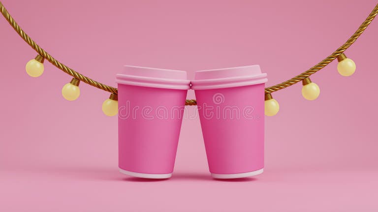 Two Pink Paper Cups Connected by String Create a Visual Metaphor for ...