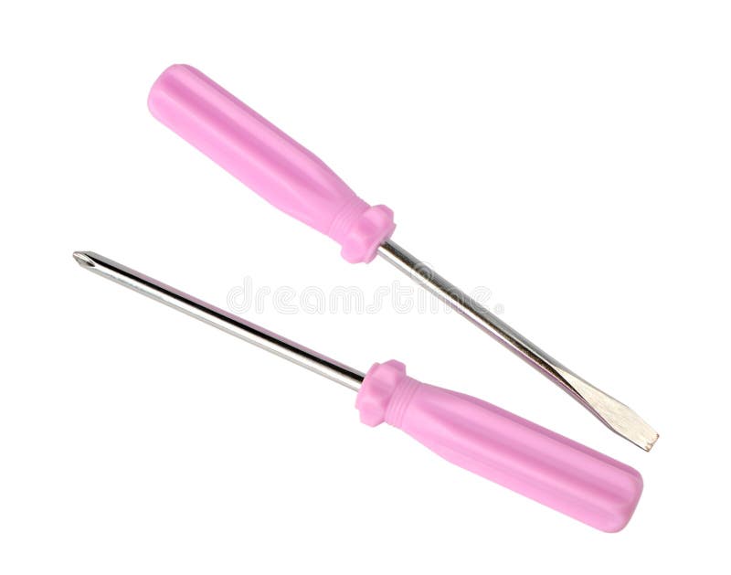 Pink Screwdriver Set stock image. Image of screwdriver - 17795263