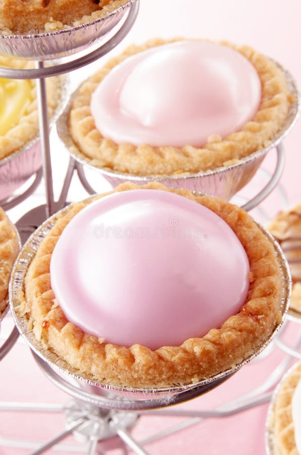 Two pink tarts stock photo. Image of baked, closeup, dessert - 32847774