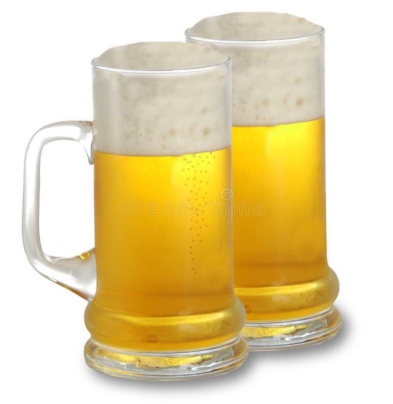 Two pints of beer stock photo. Image of alehouse, fluid - 3061800