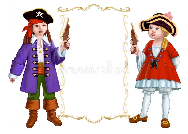 Two pirates stock illustration. Illustration of dangerous - 28744359