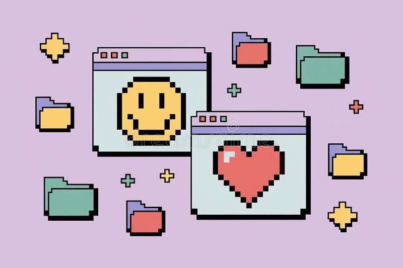 Folder icon with smiley stock illustration. Illustration of shape - 9572322