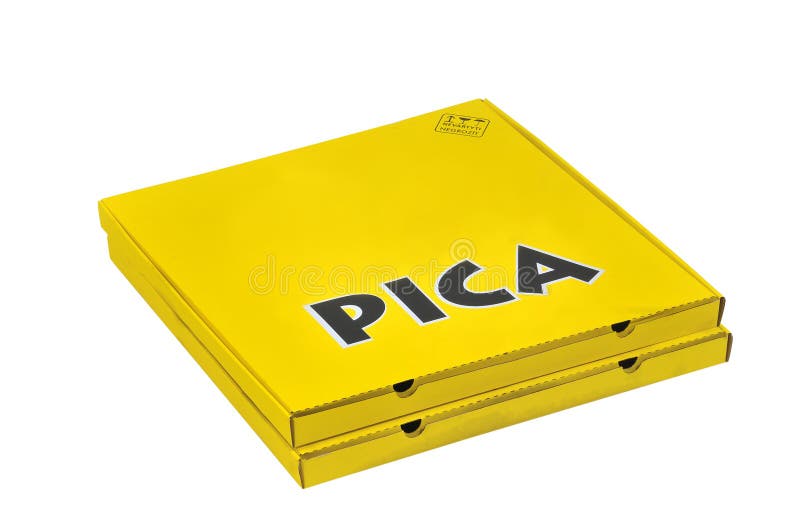 Two pizza box stock photo. Image of isolated, food, delivery - 22821786