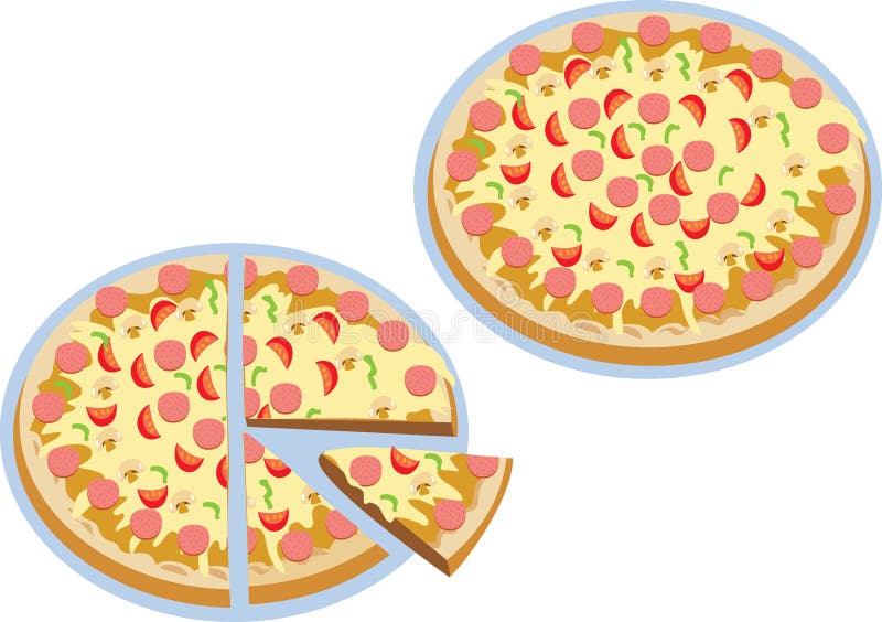 Fraction Pie Divided Into Slices. Fractions for Website Presentation ...