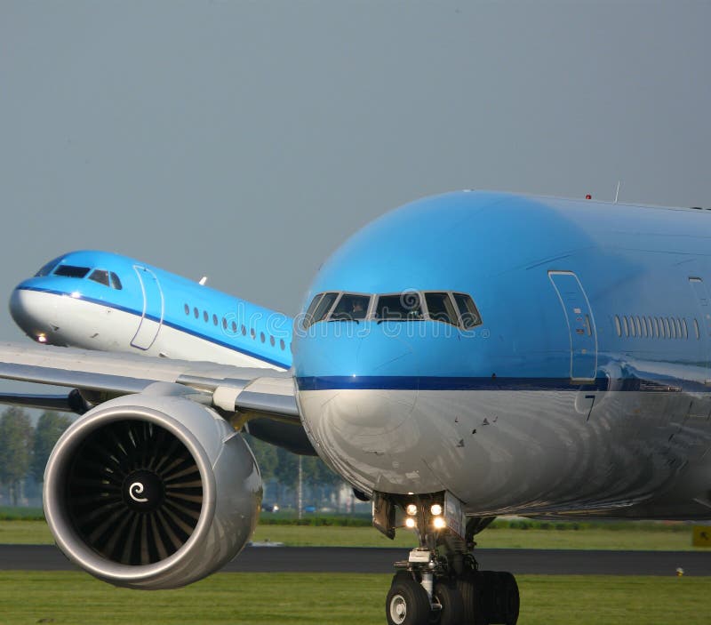 Two planes in the air stock image. Image of blue, cargo - 22748339
