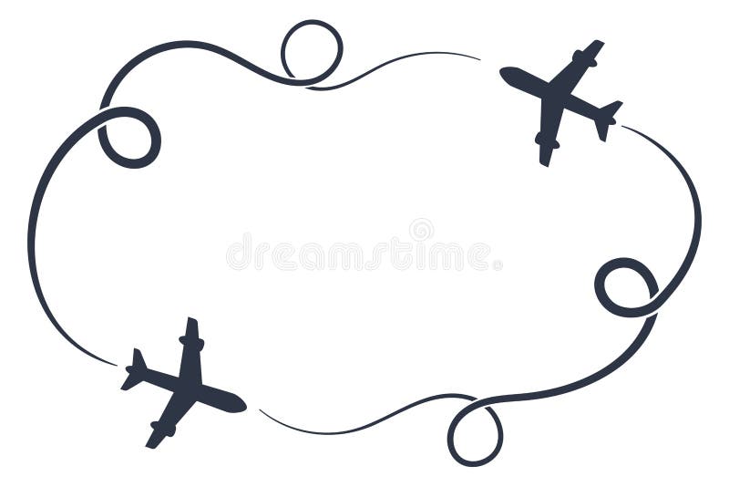 Two Planes Draw a Loop in the Sky Stock Vector - Illustration of ...