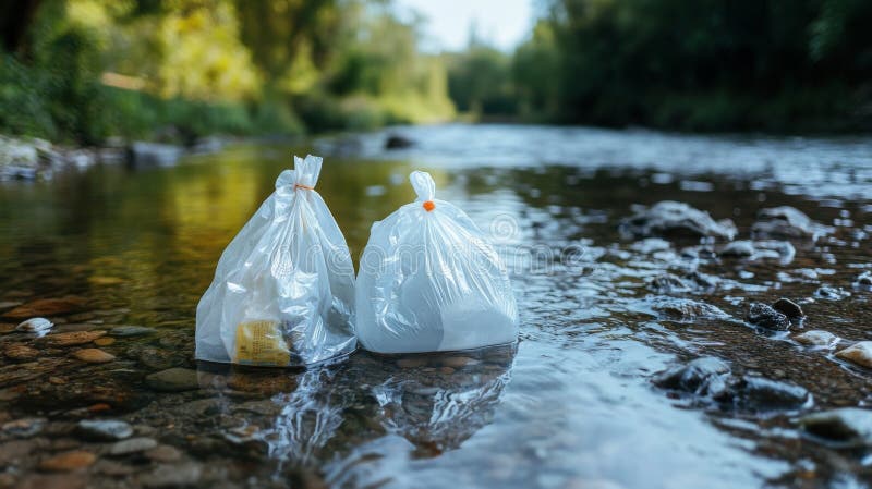 Two Plastic Bags Floating River Stock Photos - Free & Royalty-Free ...