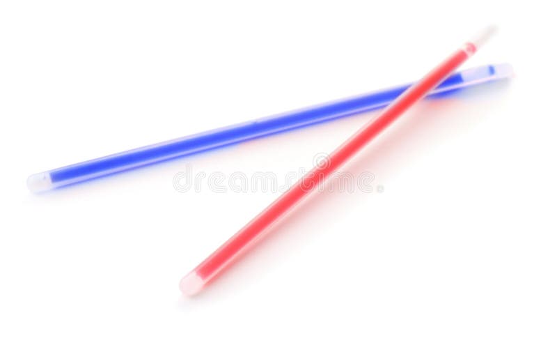 Two Sticks of RAM with a Red Glow (Represent Over Heating). Stock Photo ...