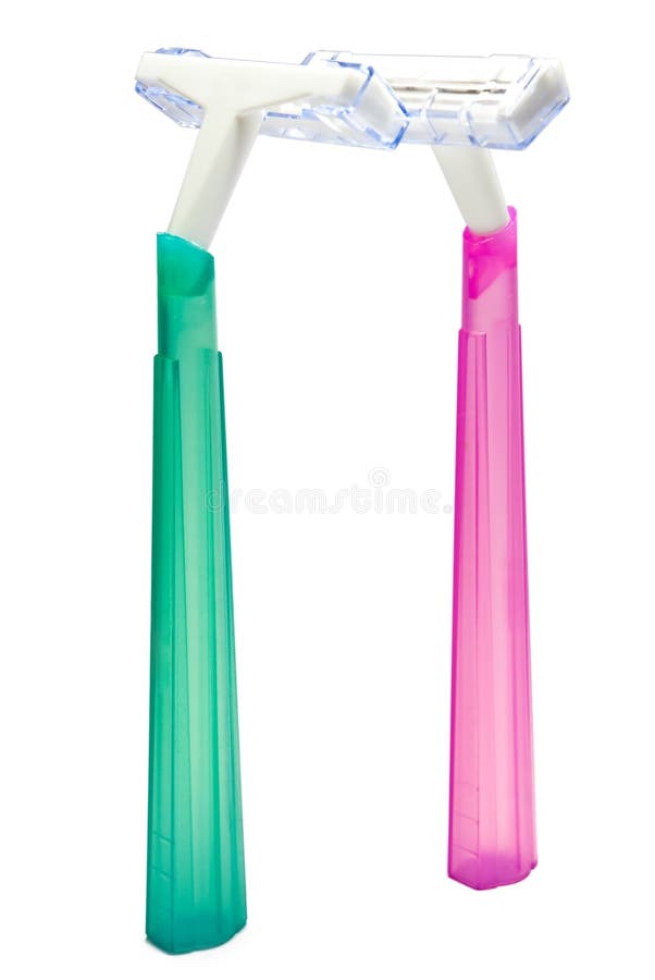 Two plastic razors stock image. Image of razor, skin - 13292959