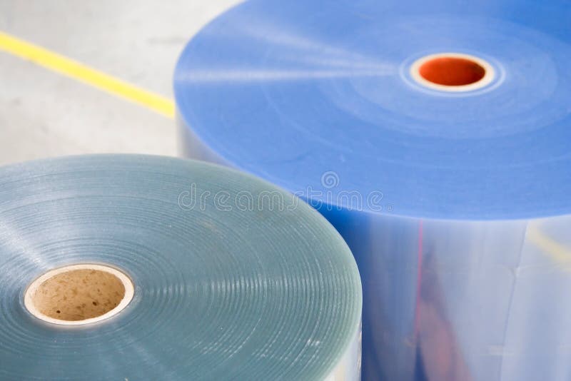 Plastic rolls stock photo. Image of cables, laminating - 4688948