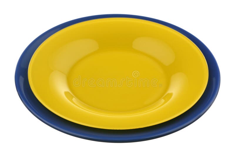 Two plates stock image. Image of color, ware, object - 16876257