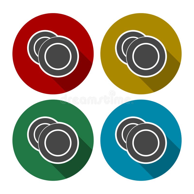 Two plates icon stock vector. Illustration of collation - 126880959
