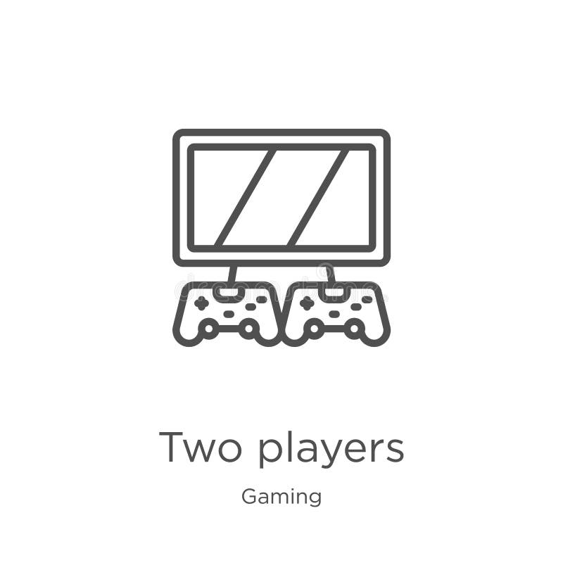 Two players icon stock illustration. Illustration of symbol - 111251112
