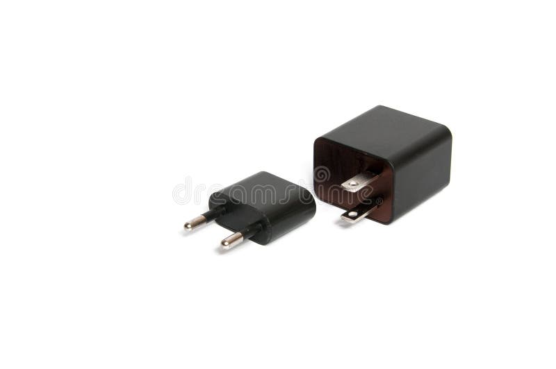 Two plugs isolated stock image. Image of connection - 106375269