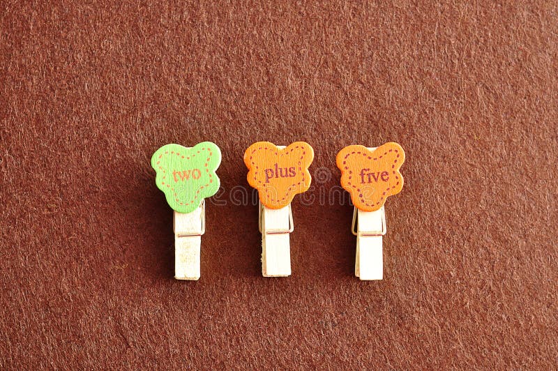 Two plus two is five stock photo. Image of plastic, bussiness - 13526840