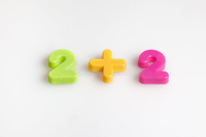 Two plus two stock photo. Image of alphabet, paper, bright - 41619628