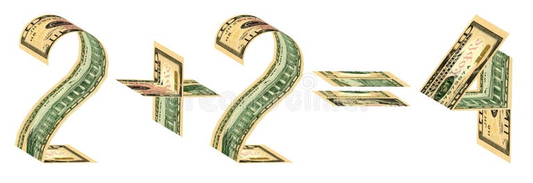 Two plus two equals four stock image. Image of hamilton - 85558015