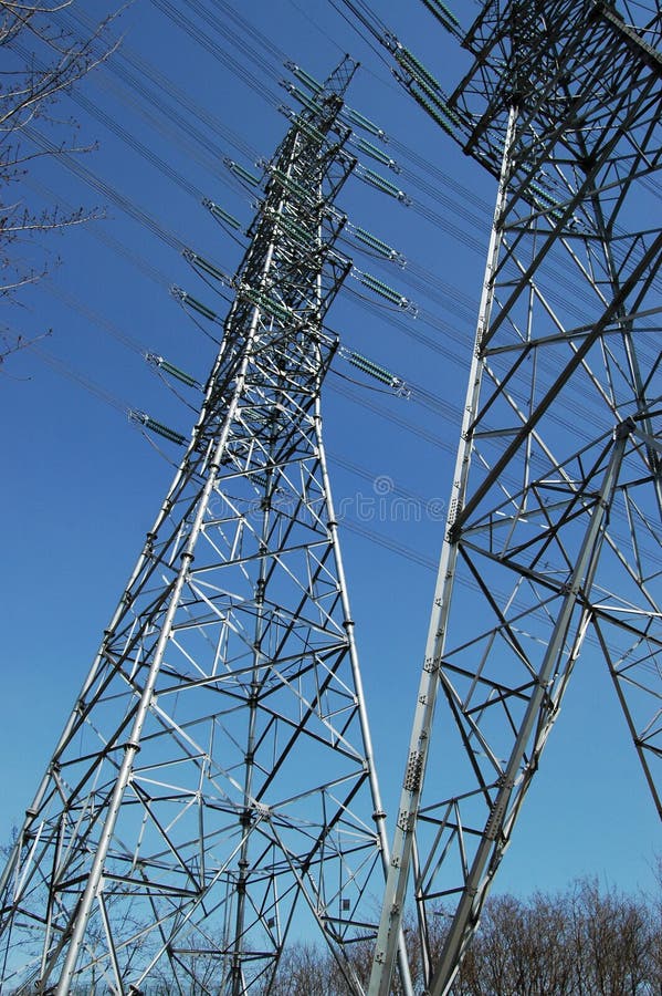 Two Poles stock image. Image of early, spring, tower - 13388611