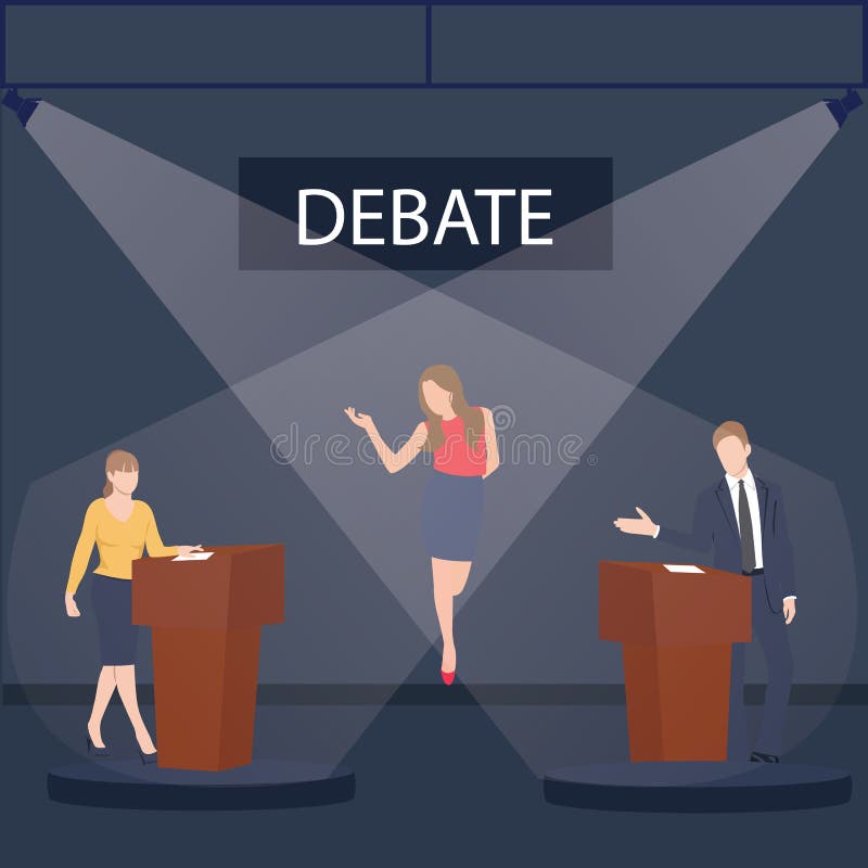 Politician, Debate, Elections Concept. Hand Drawn Sketch Isolated ...