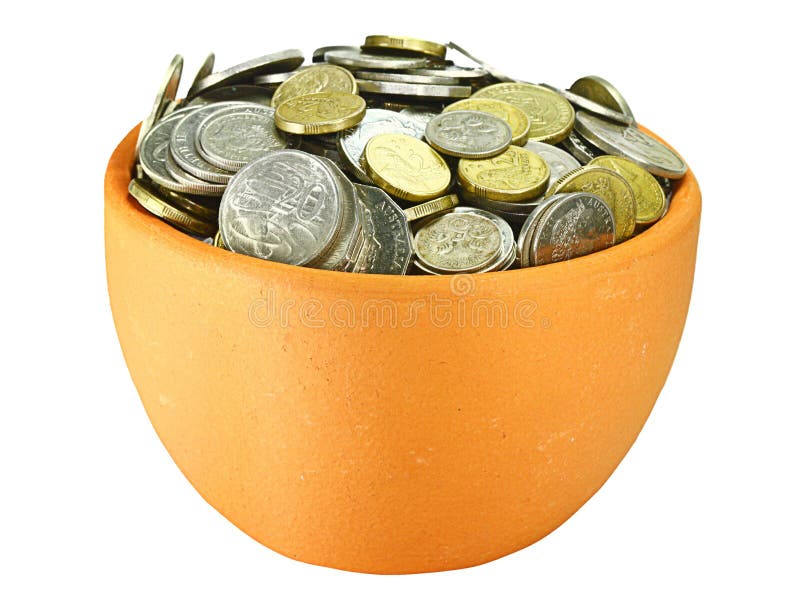 Pots of money stock photo. Image of container, growing - 8998722