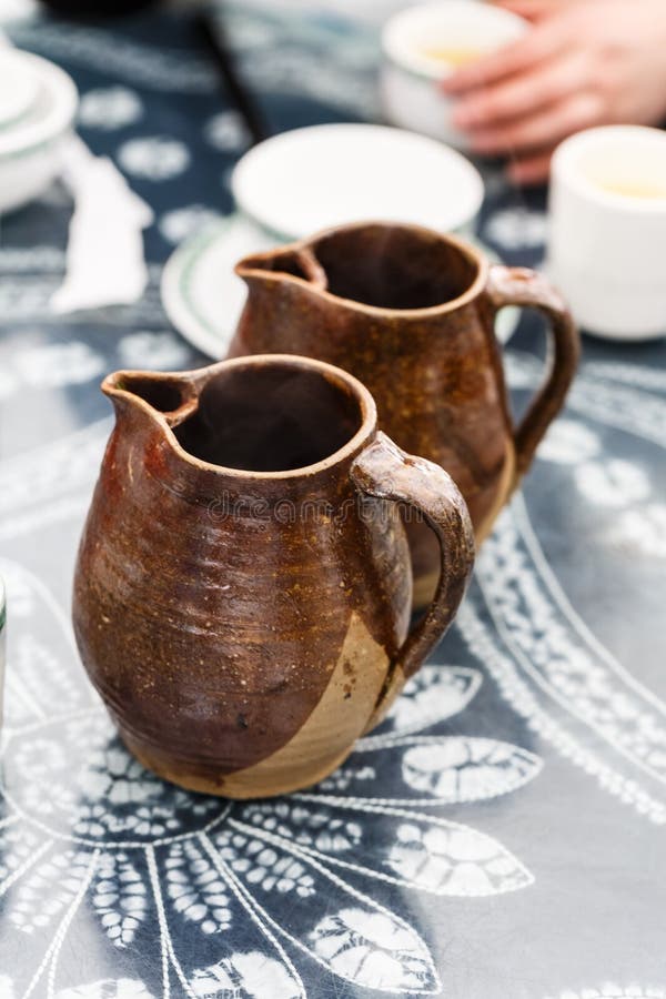 Two pots, stock image. Image of scene, folk, life, still - 65823399