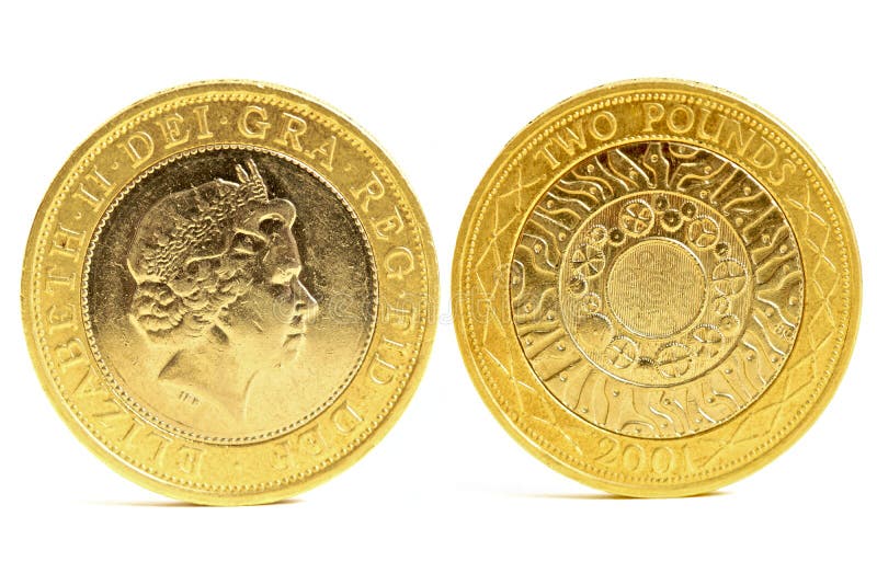 Two pound coins editorial stock photo. Image of england - 14973153