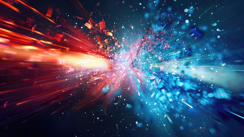 Two Powerful Forces Collide in a Dazzling Display of Energy. the ...