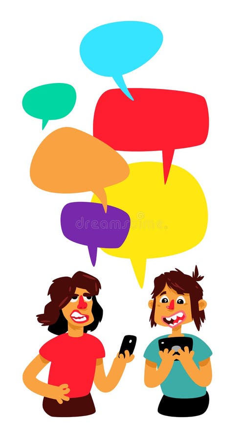 Two Pranayas with Comic Bubbles are Debated. Vector. Men Chatting in ...