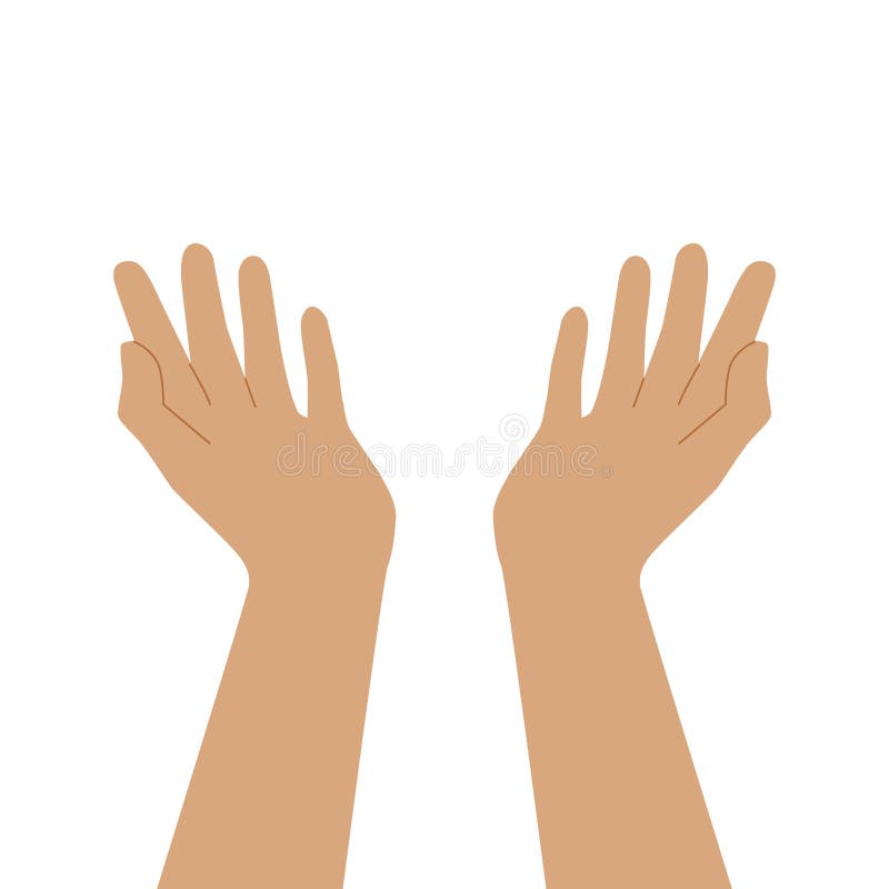 Two Open Hands Clipart