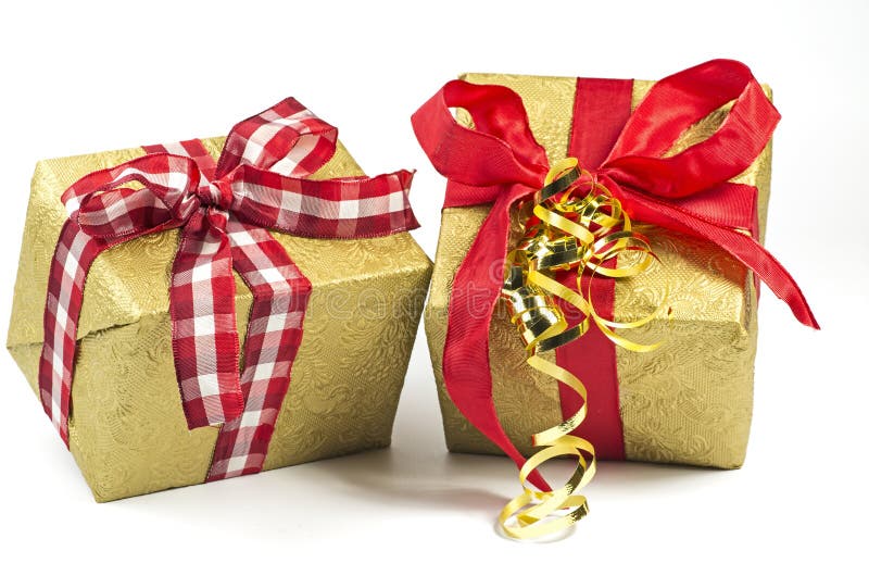 Two present parcels stock image. Image of birthday, parcel - 27727487