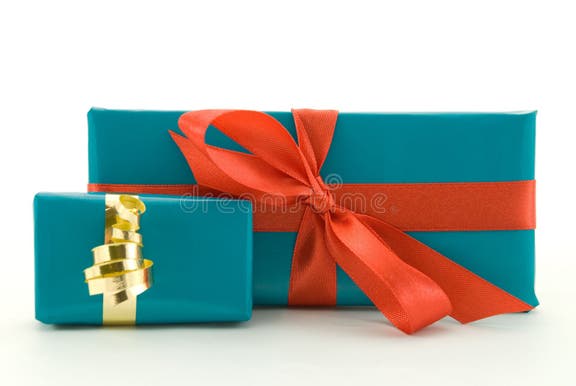 Two presents stock photo. Image of packaging, surprising - 27923948