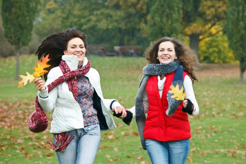 Two Pretty Girls Having Fun Stock Image - Image of friends, playful ...