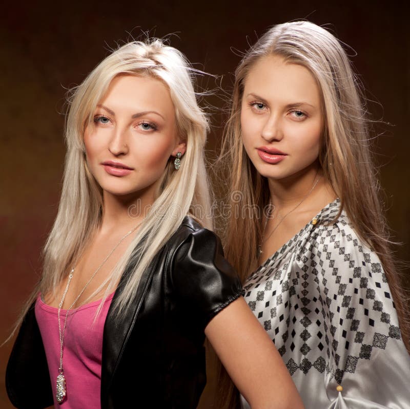 Two pretty women stock image. Image of females, commercial - 20442405