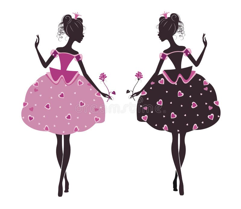 Girls Princesses stock vector. Illustration of diadem - 20845698