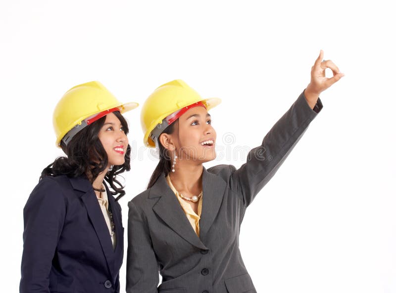 Two Professional Draftswoman Stock Image - Image of career, engineer ...