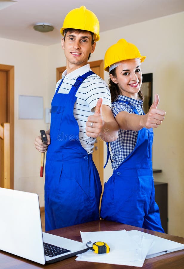 Two Professional Planner Did Great Work Stock Photo - Image of adults ...