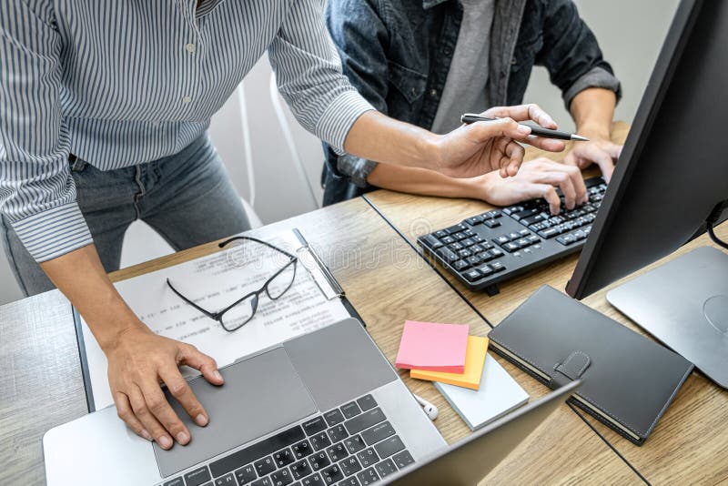 Professional Programmer Working At Developing Programming And Website ...