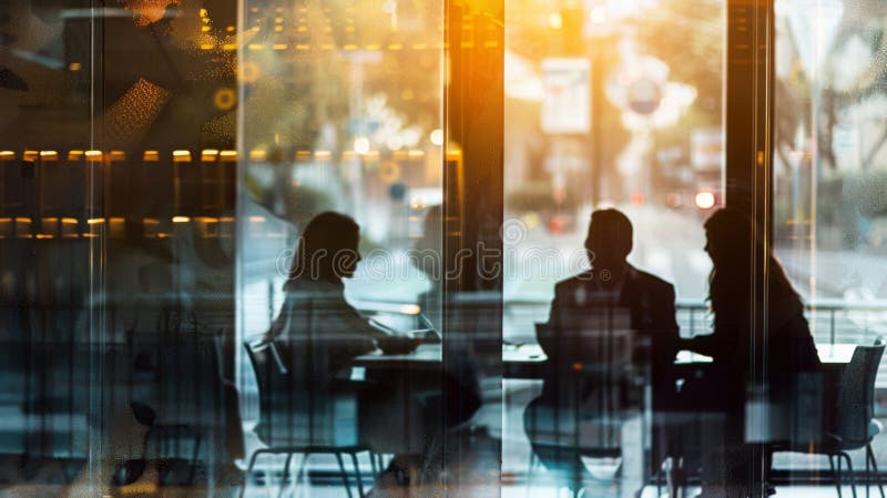Two Professionals are Engaged in a Focused Conversation at a Table in a ...