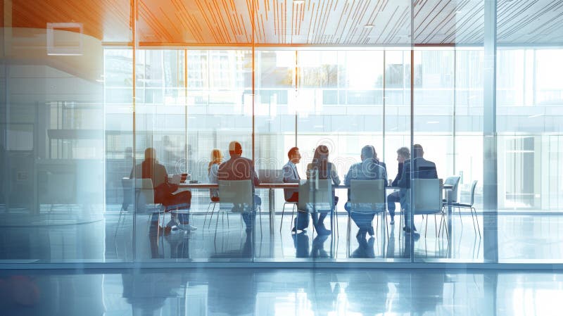 Two Professionals are Engaged in a Focused Conversation at a Table in a ...