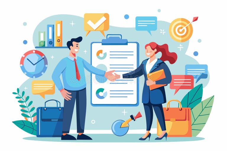 Project Contracts Stock Illustrations – 1,256 Project Contracts Stock ...