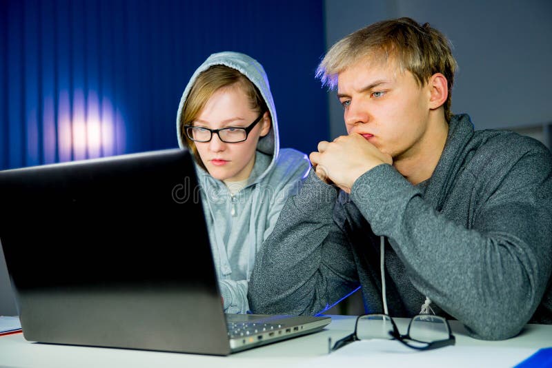 Two programmers working stock photo. Image of business - 89678956